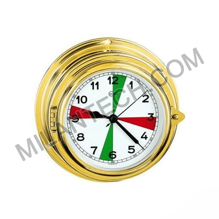 SHIP'S CLOCK WITH RADIO SECTOR DIAL, Ø 100 MM - شرکت میلان صنعت