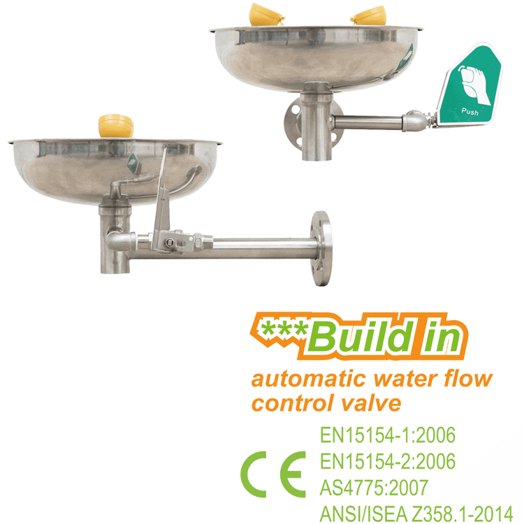 Wall Mounted Eye Washer Ss B100 شرکت میلان صنعت