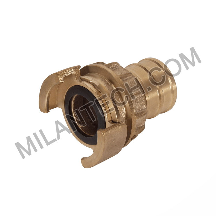 FIRE HOSE COUPLING, NOR 2, 66 MM, W. 52 MM TAIL, BRASS - شرکت میلان صنعت